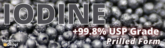 Iodine Prilled 99.8% | 50g to 50kg Options | USP Grade – Ingredient Depot