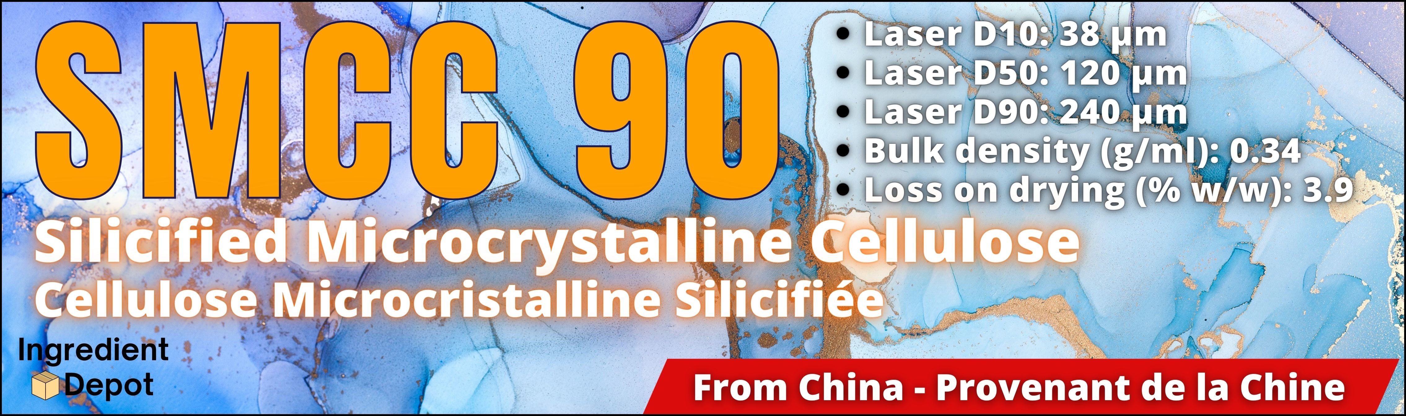 SMCC 90 Silicified Microcrystalline Cellulose (China) – Ingredient Depot