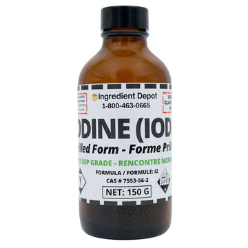 Iodine Prilled 99.8% | 50g to 50kg Options | USP Grade – Ingredient Depot