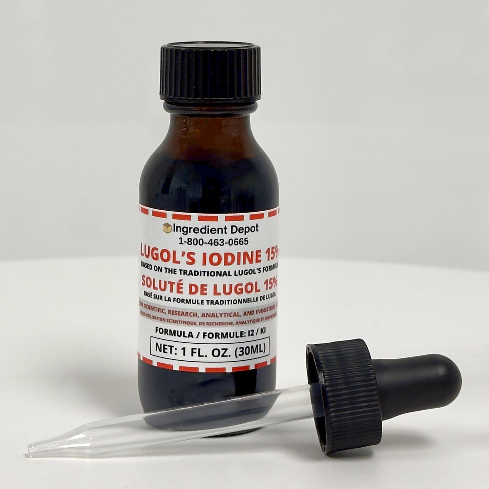 Lugol's Iodine 15% Solution 1 fl. oz. (30ml) – Ingredient Depot