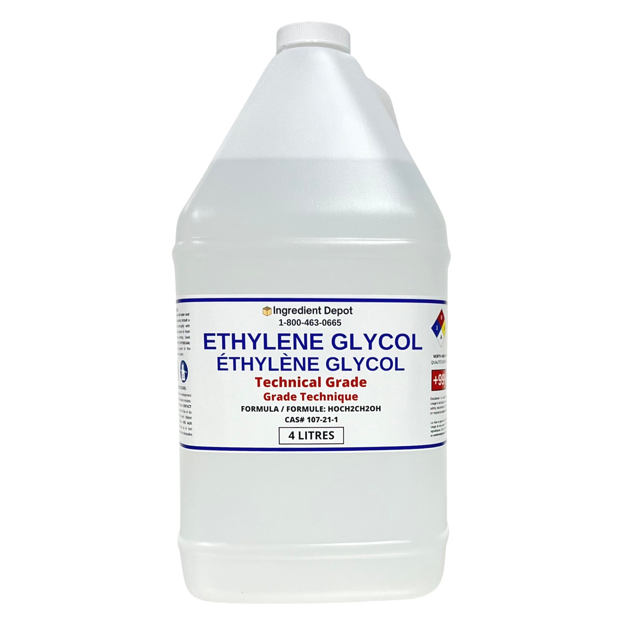 Ethylene Glycol 100% Technical Grade 4 litres – Ingredient Depot